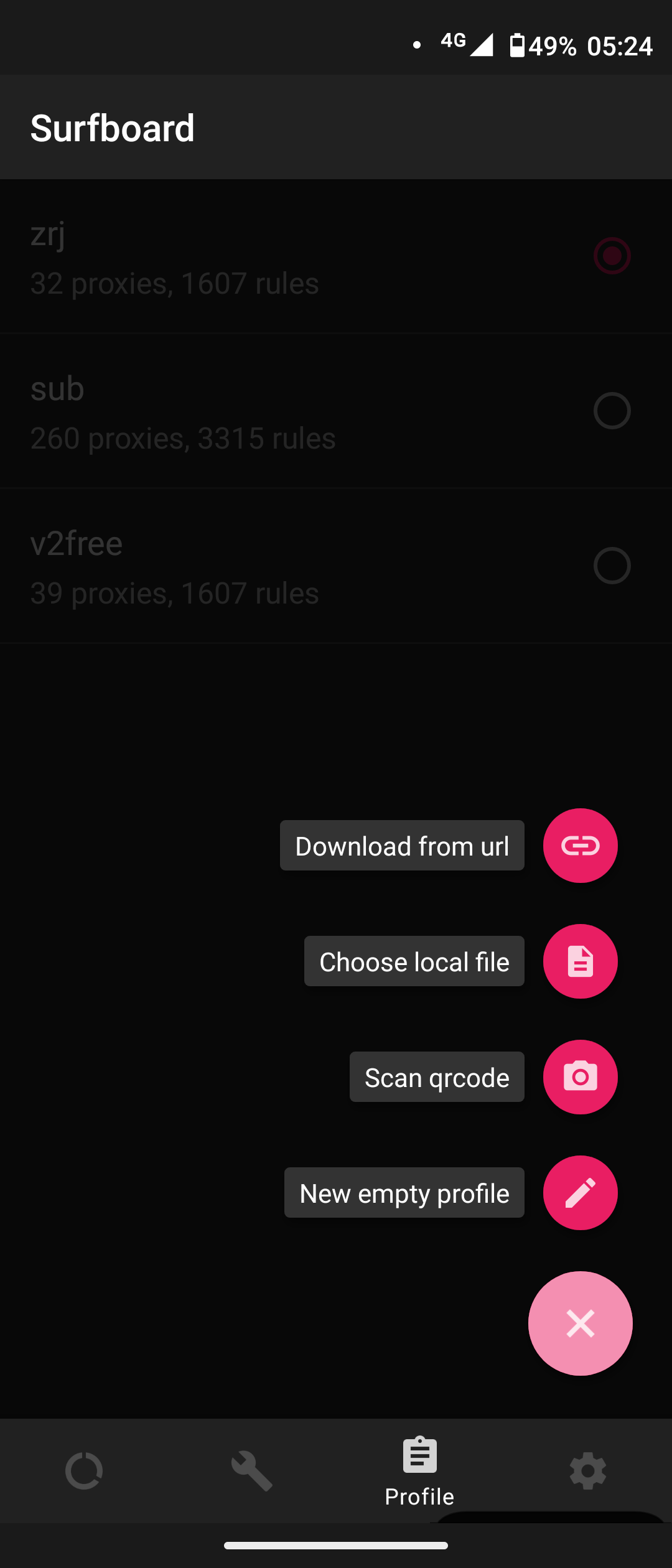 Surfboard 可能是最快的安卓代理软件-Clash Mac 导航